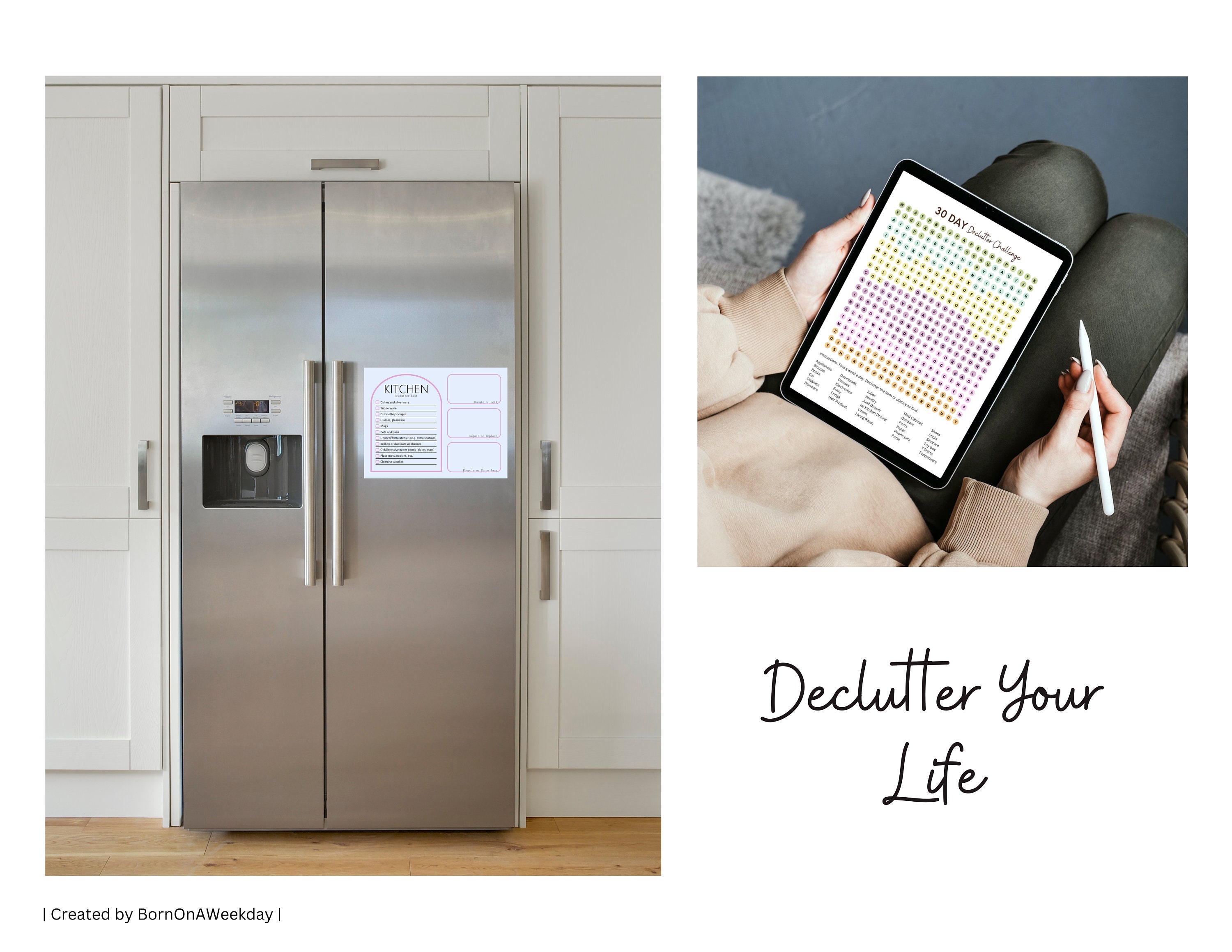 ADHD Decluttering Bundle: 30-day Challenge, Checklists (digital ...