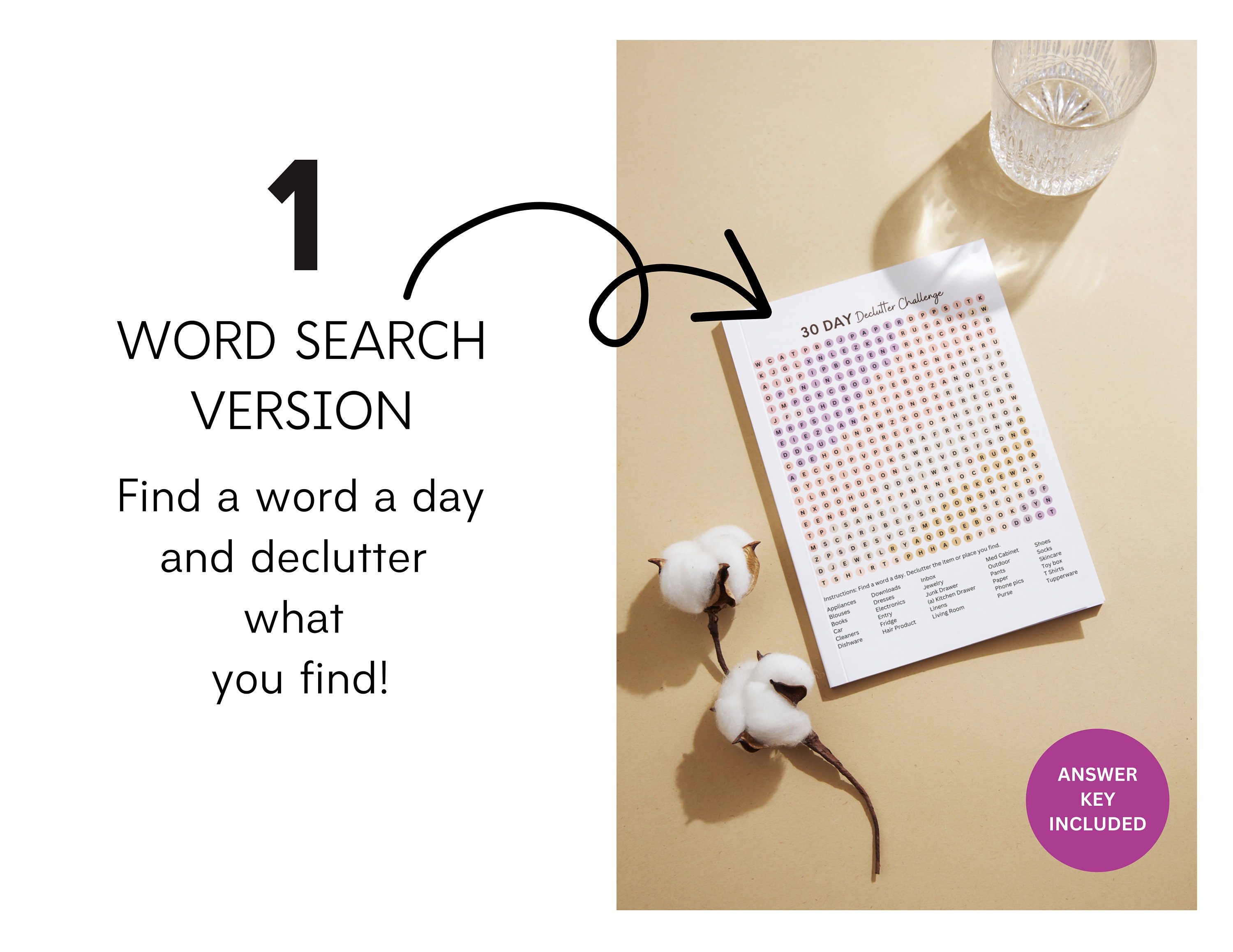 30 Day Declutter Challenge Home Declutter Planner Spring Clean Declutter Checklist Cleaning