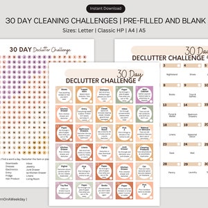 30 Day Declutter Challenge: Home Declutter Planner (digital Download ...