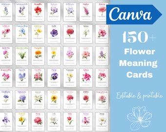 Flower Meaning Reference Chart PRINTABLE / INSTANT DOWNLOAD - Etsy Canada