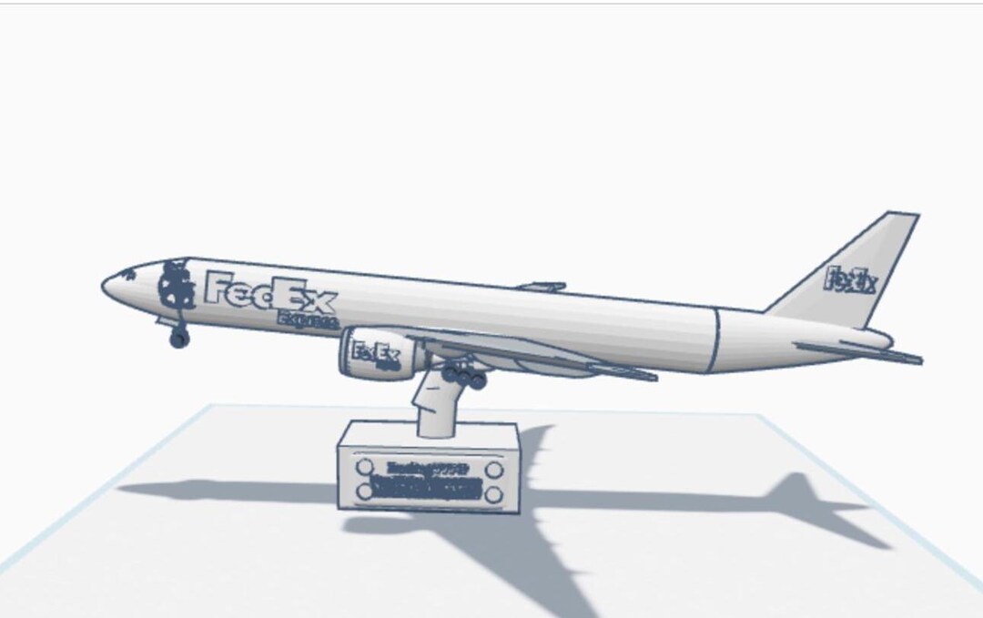 Fedex Express 777-F panda Express Livery Downloadable STL File for 3D ...