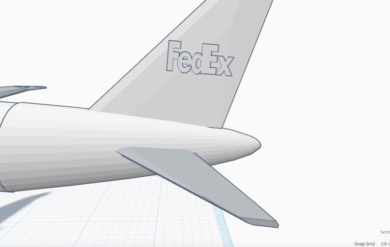 Fedex Express 777-F panda Express Livery Downloadable STL File for 3D ...