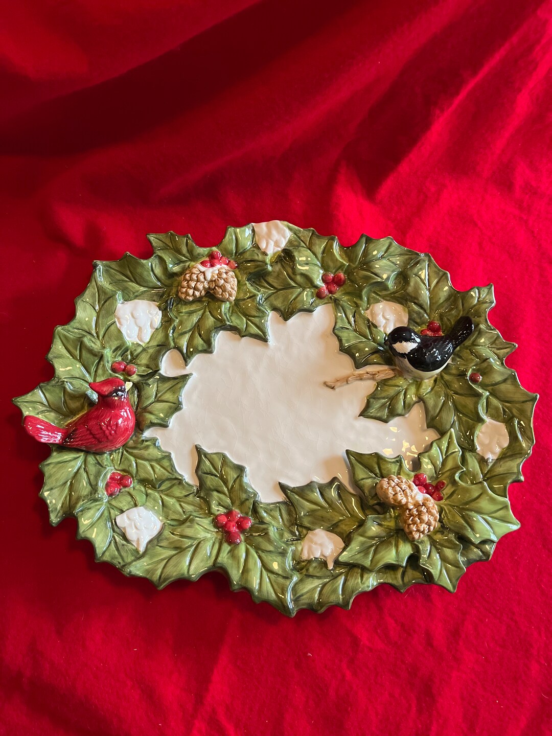 Cracker Barrel, Winter, Bird Ceramic Platteritem215 - Etsy