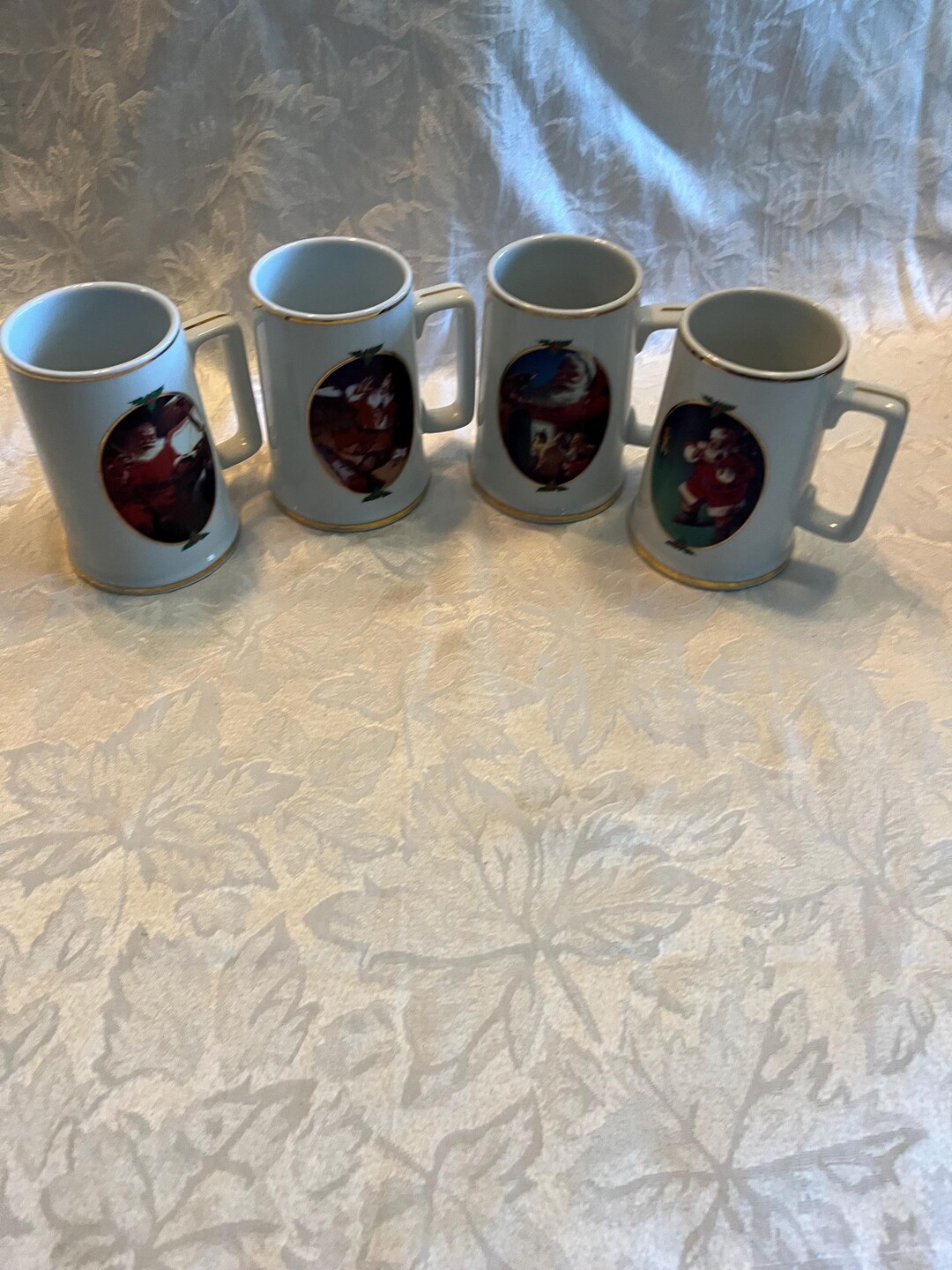 Coca-cola Mugs Christmas Collection Set of Four (410) - Etsy