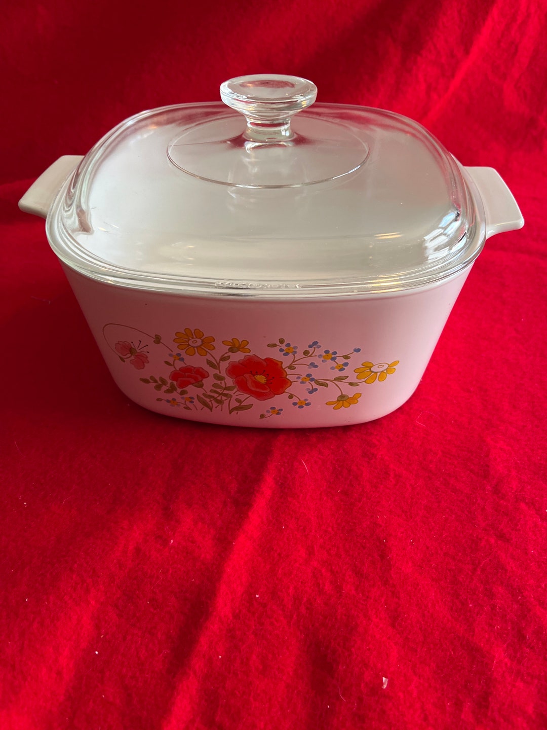 Corning Ware Wildflower Dutch Casserole Dish 3 Qt(item#221) - Etsy