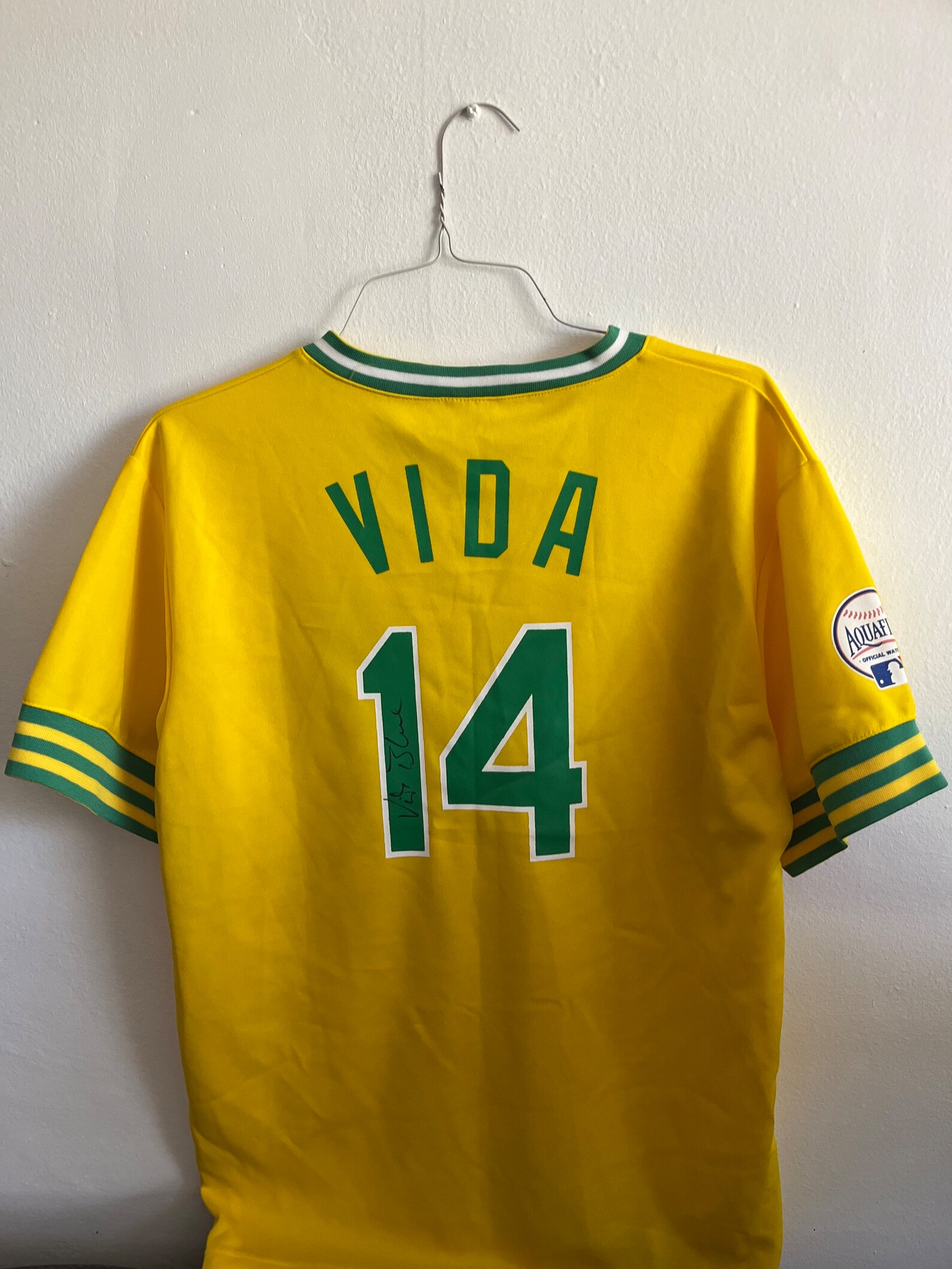 Vita Blue Signed A’s Baseball Jersey (item#241) - Etsy