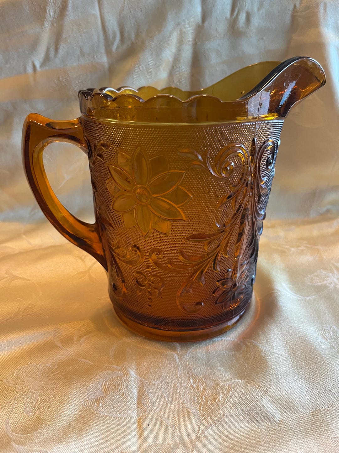 Vintage 1970s Tiara Glass Chantilly Pitcher(#306) - Etsy