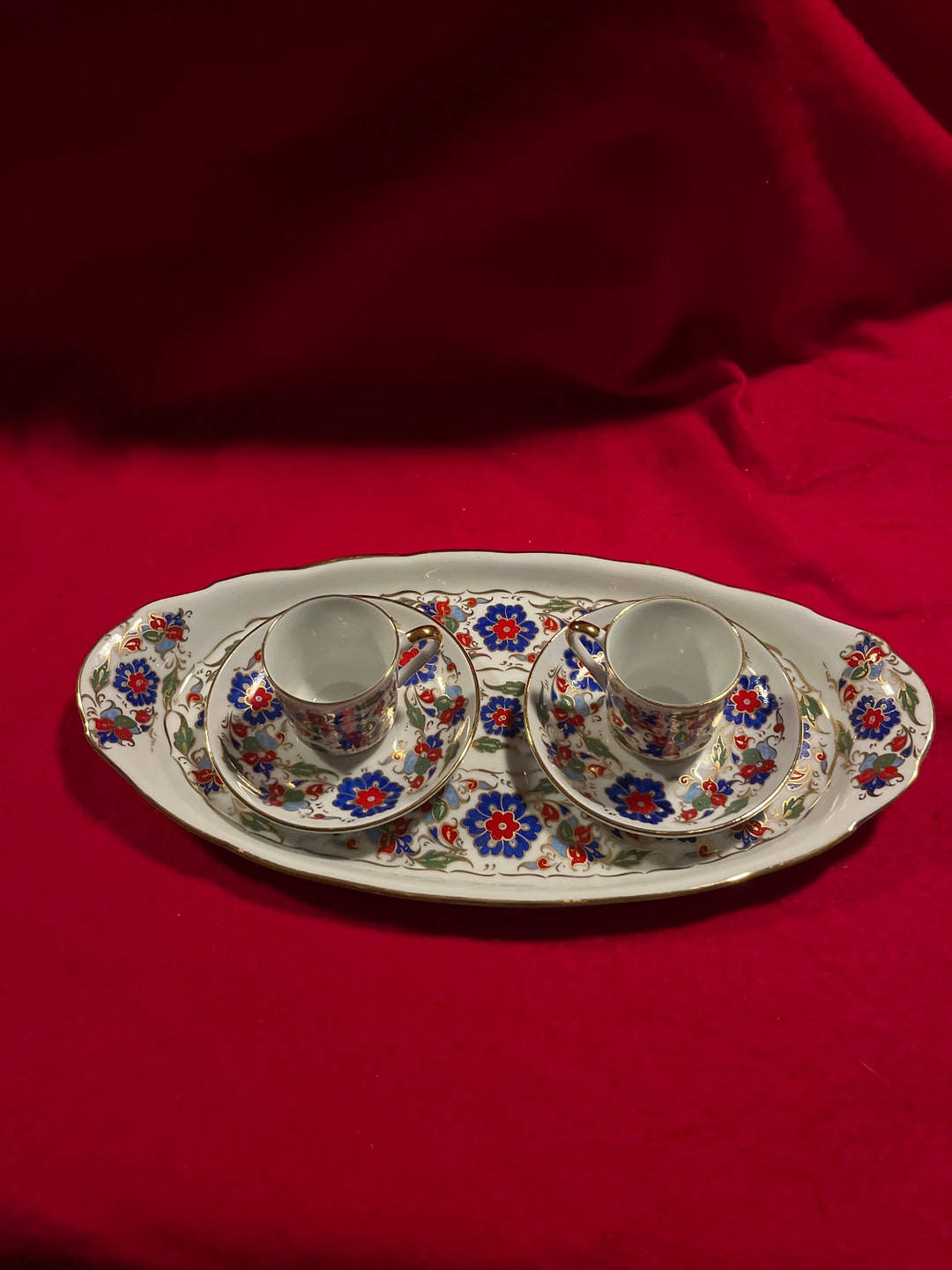 Turkish Coffee/tea Set With Tray(item#137) - Etsy