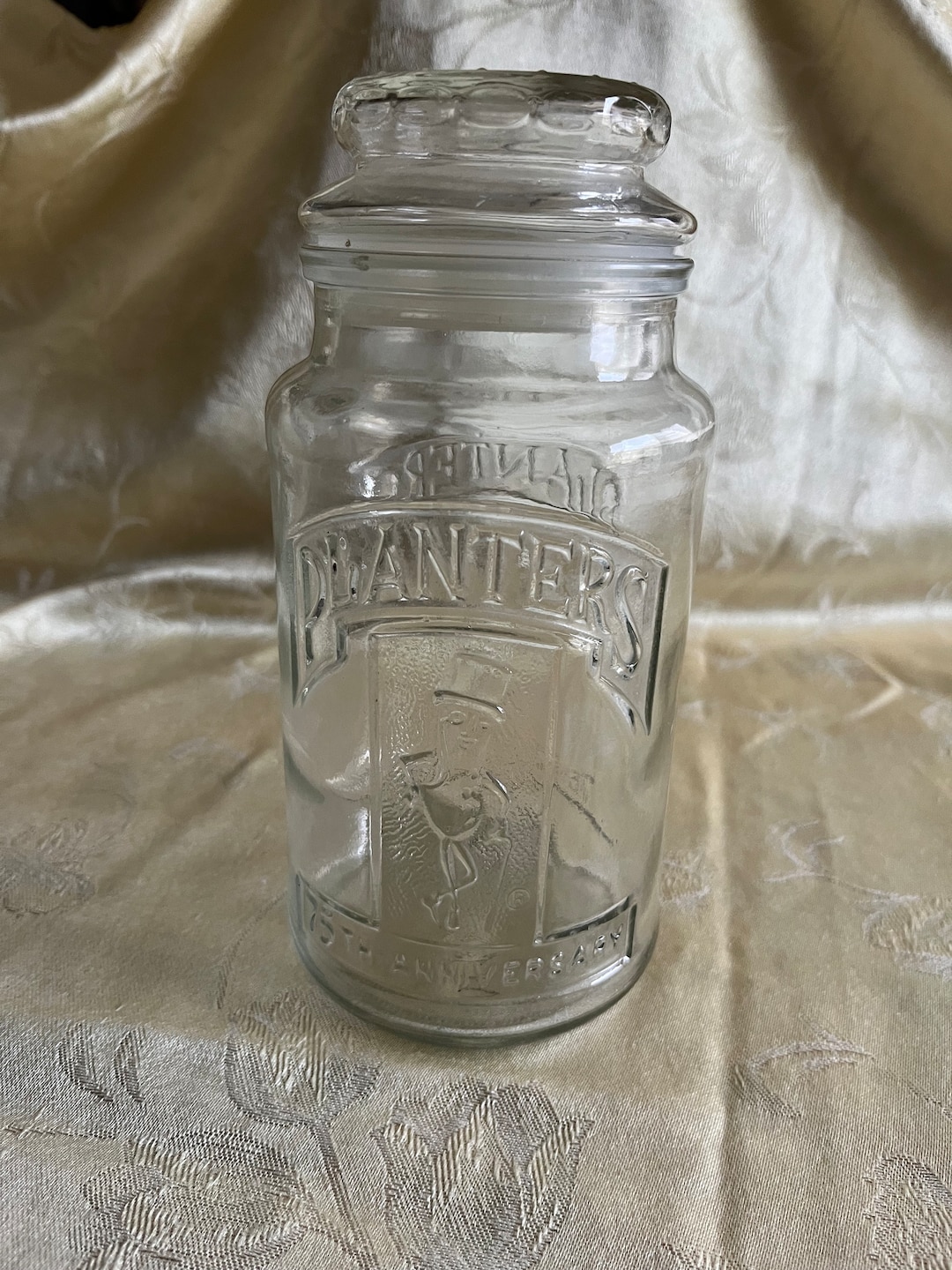Vintage Collectible Mr. Peanut Glass Jar 75th Anniversary(item250) - Etsy