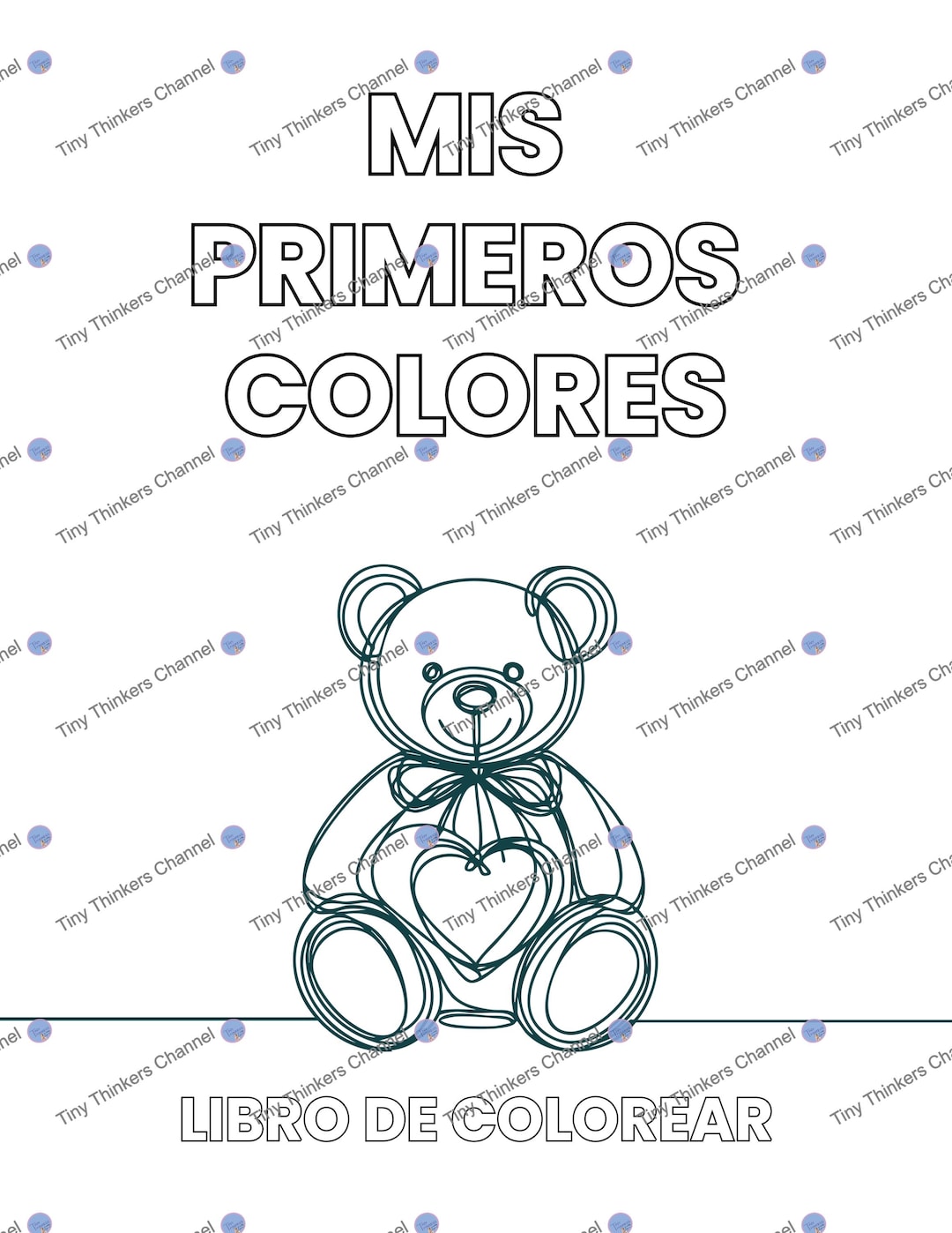 Colors in Spanish Coloring Digital File - Etsy
