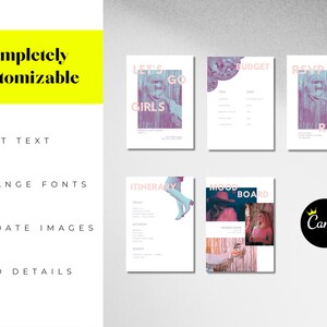 Disco Cowgirl Bachelorette Party Lite Itinerary Kit Editable Template ...