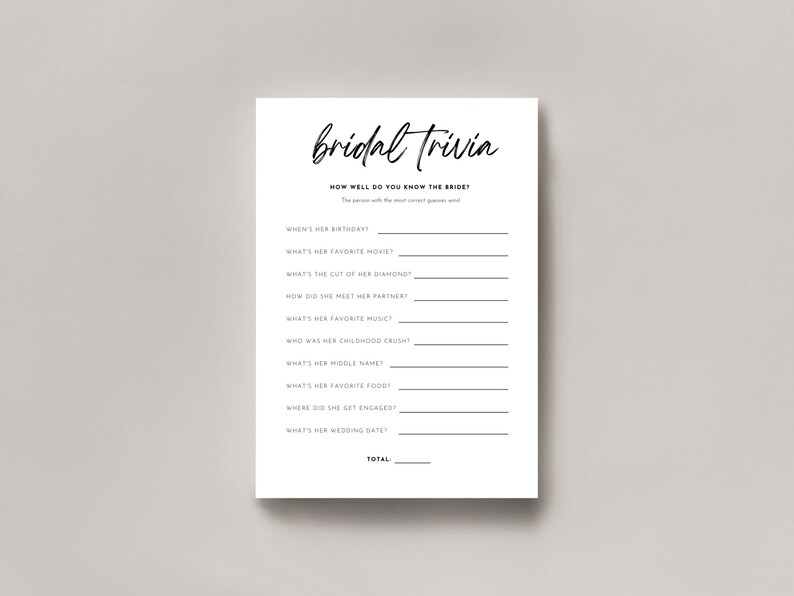 Printable Bridal Shower Games Bundle: Instant Fun for Unforgettable ...
