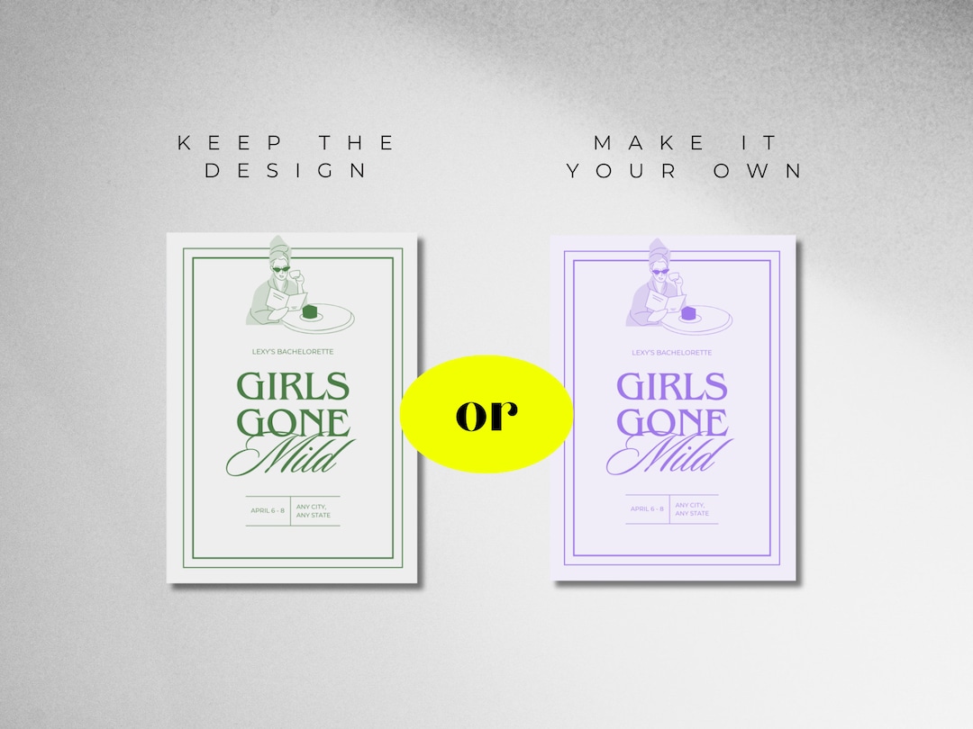 Girls Gone Mild Spa Theme | Instant Download in Canva | Editable ...