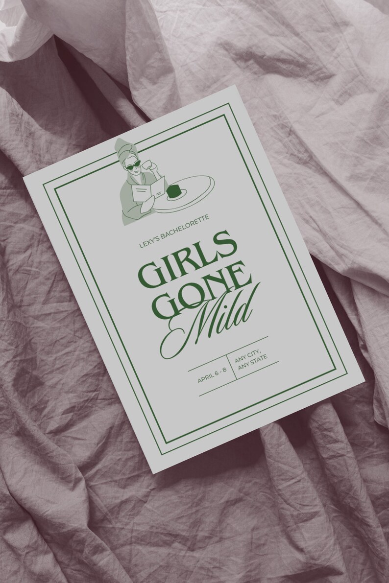 Girls Gone Mild Spa Theme | Instant Download in Canva | Editable ...