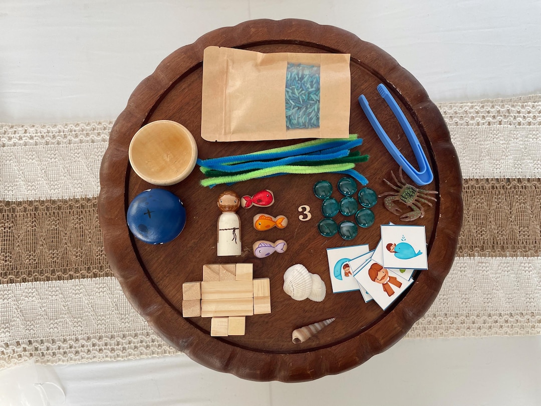 Jonah and Whale Bible Sensory Kit Sensory Bin Christian Play Hands-on ...