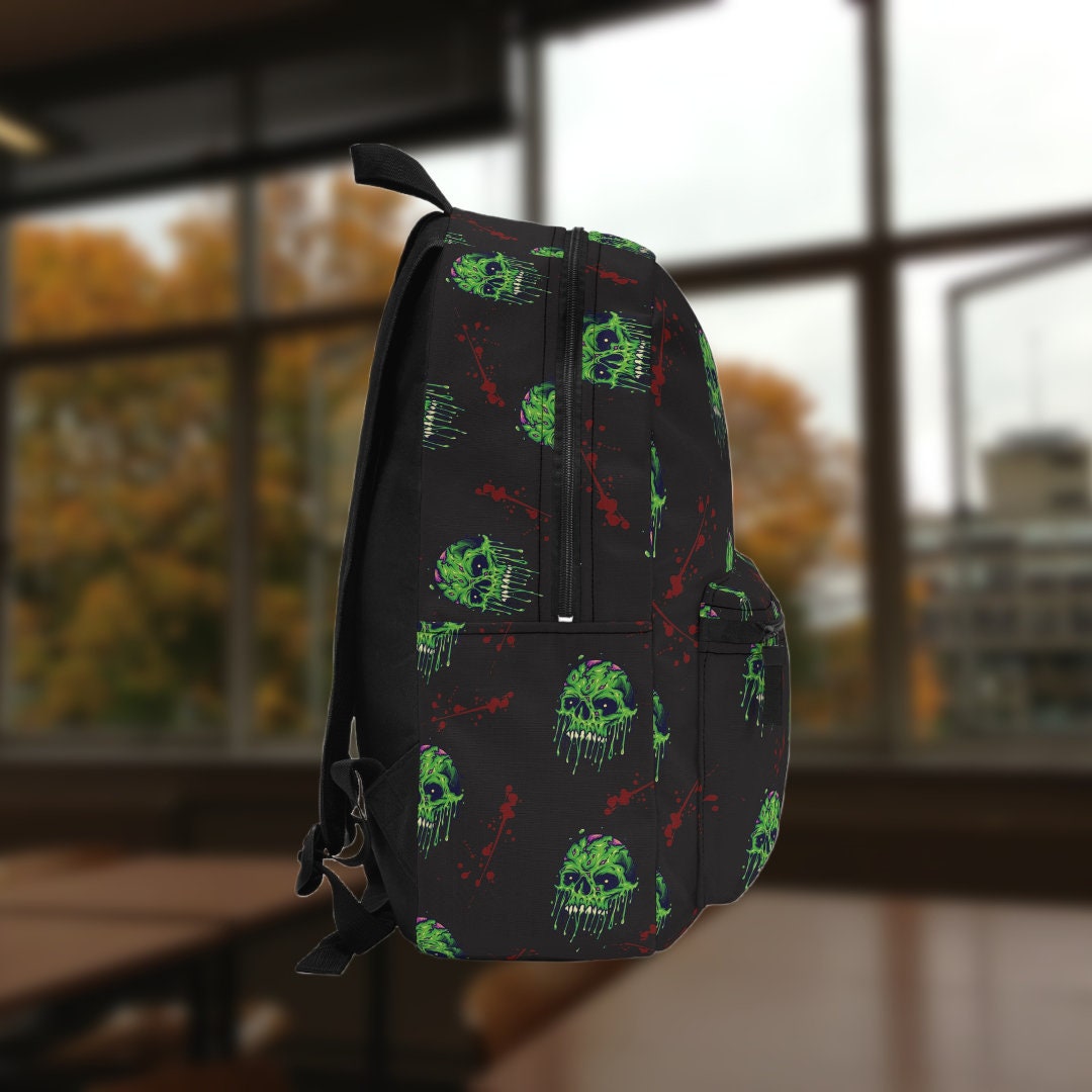 Creepy Zombie Goth Backpack Halloween Bag Emo Gift School - Etsy