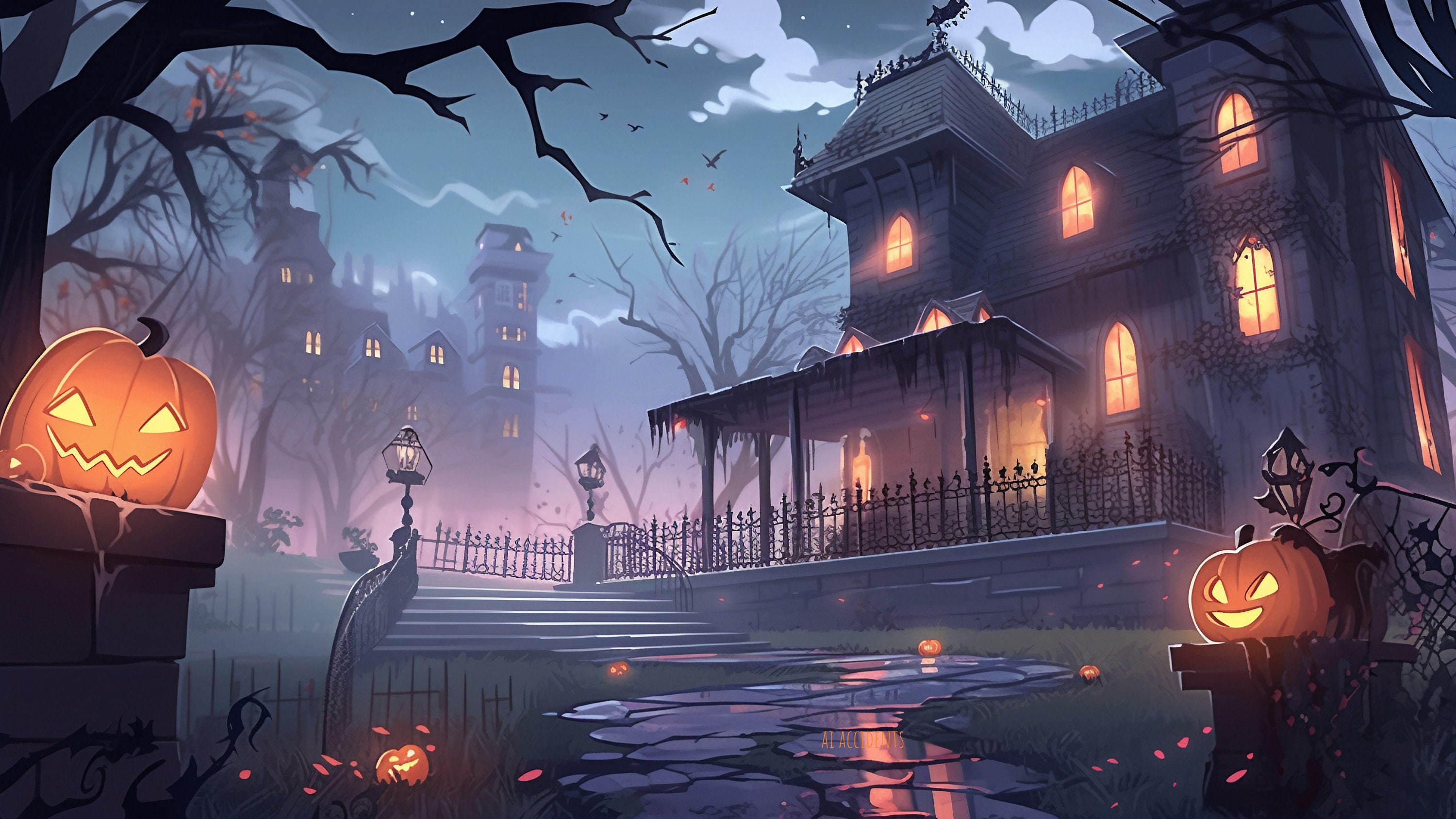 13 Vtuber Halloween Backgrounds, Vtuber Backdrop, Stream Background ...