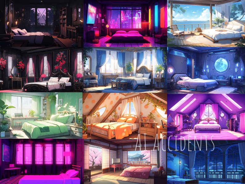 105 Vtuber Bedroom Backgrounds, Vtuber Backdrop, Stream Background ...