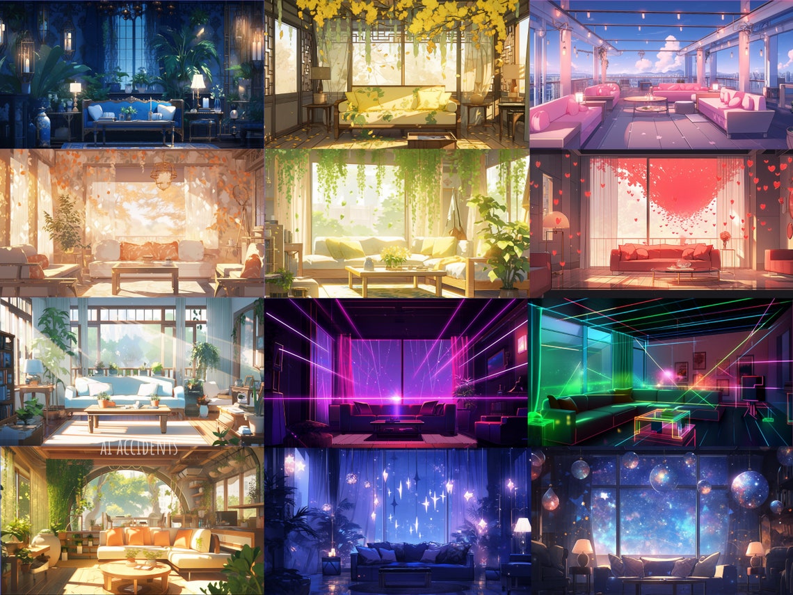 105 Vtuber Backgrounds, Living Rooms & Lounges, Vtuber Backdrop, Stream ...