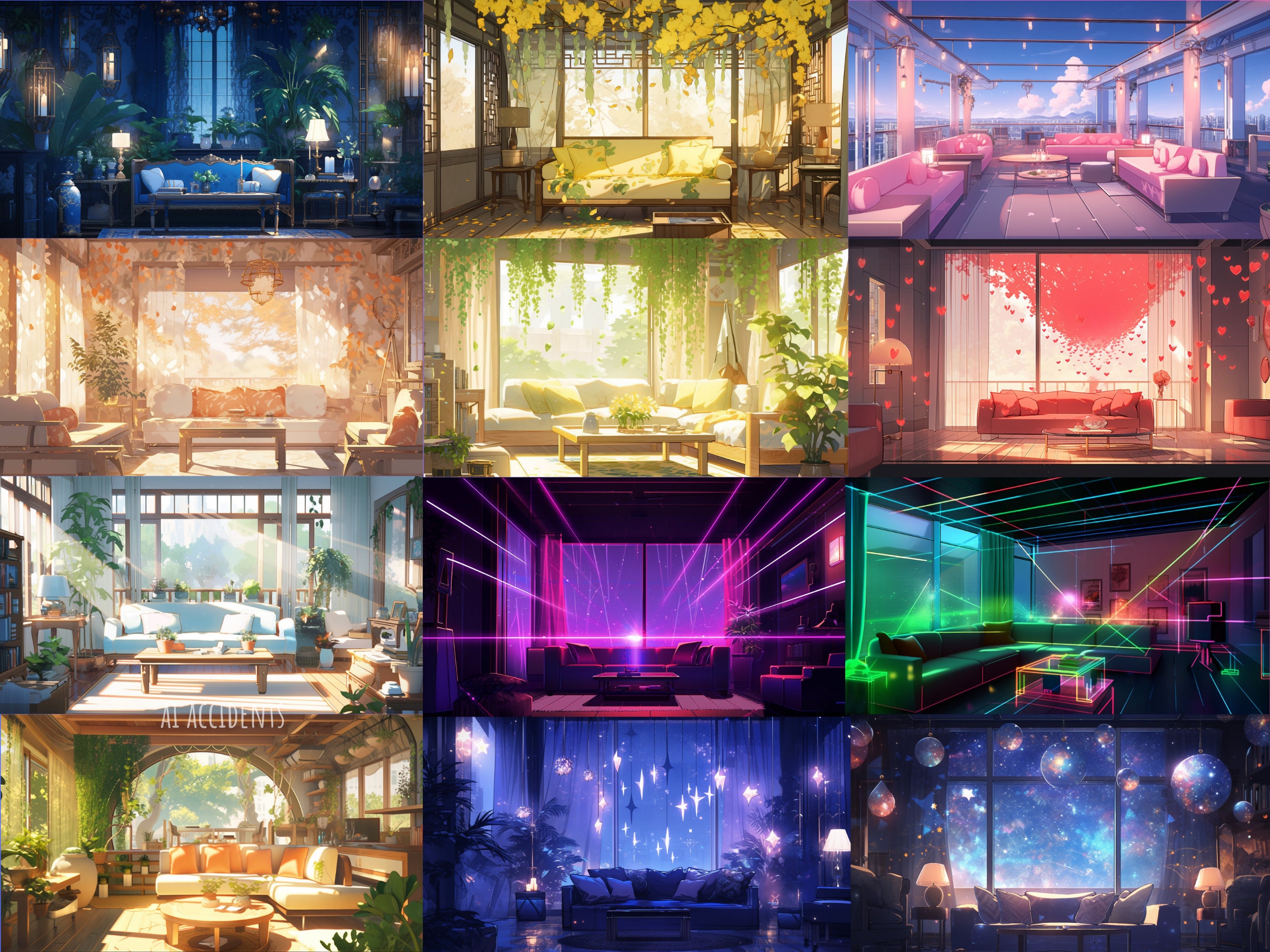 105 Vtuber Backgrounds, Living Rooms & Lounges, Vtuber Backdrop, Stream ...