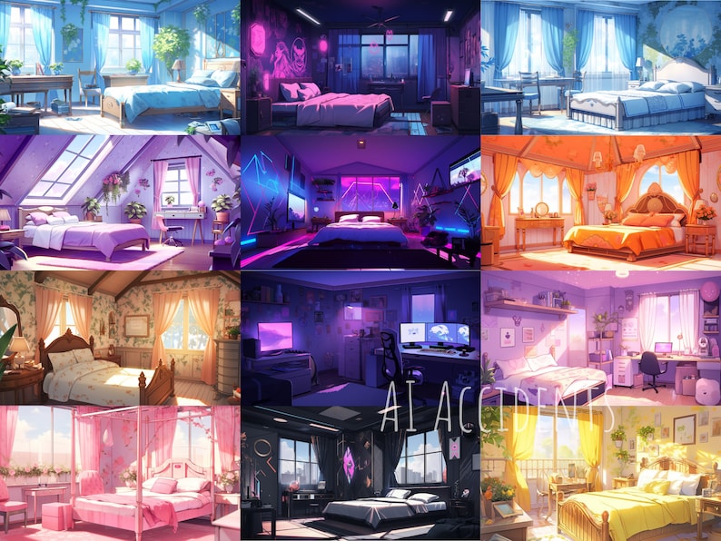 105 Vtuber Bedroom Backgrounds, Vtuber Backdrop, Stream Background ...