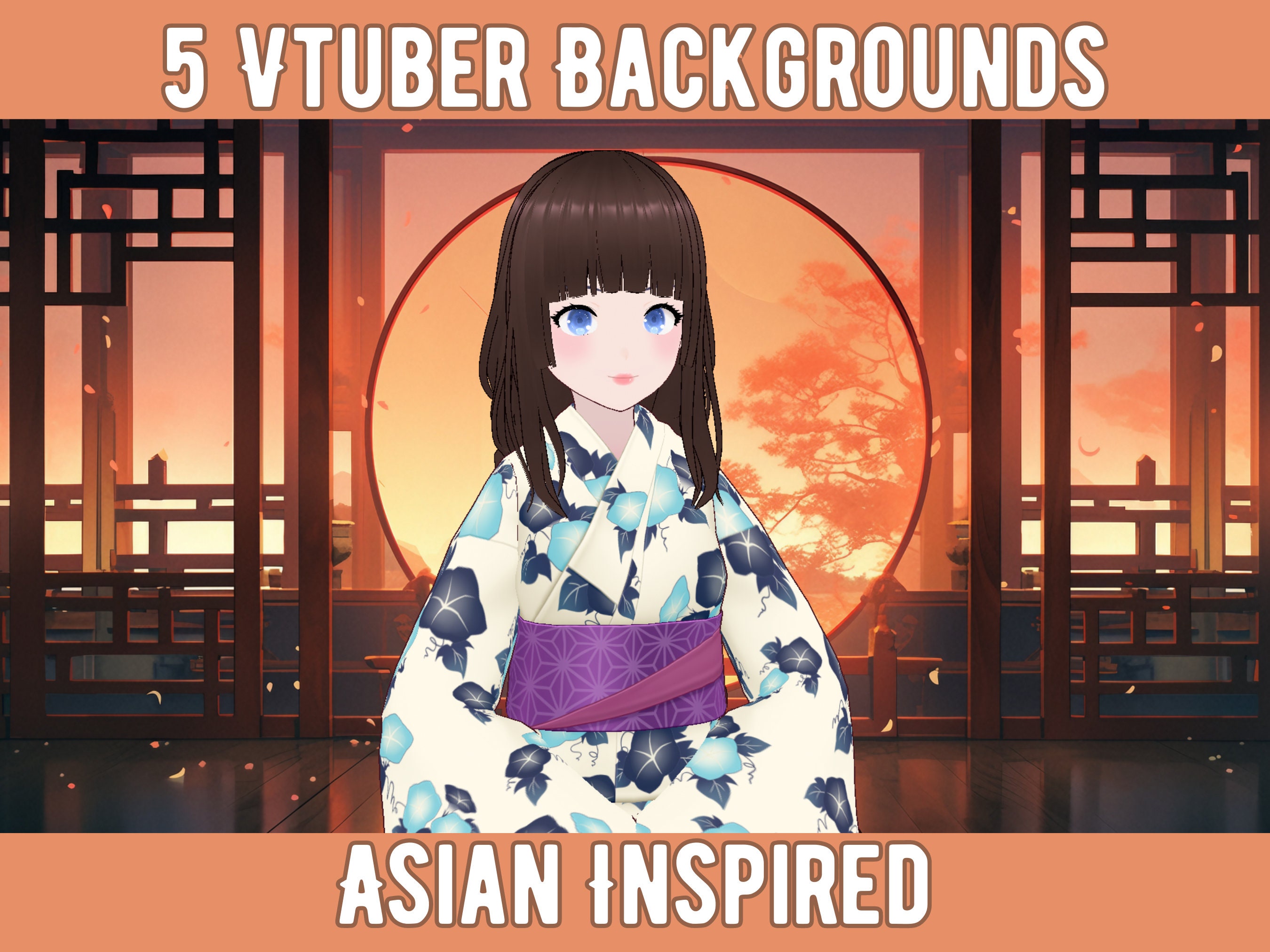 5 Japanese Vtuber Backgrounds, Oriental, Chinese, Asian, Vtuber ...