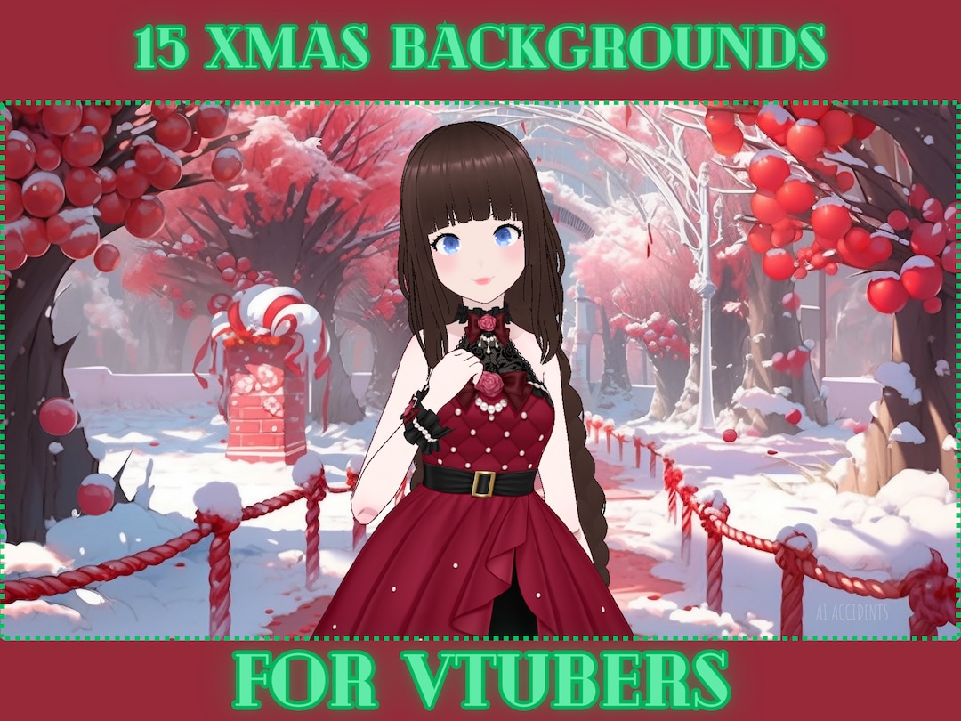15 Christmas Vtuber Backgrounds, Holiday Background, Vtuber Backdrop ...