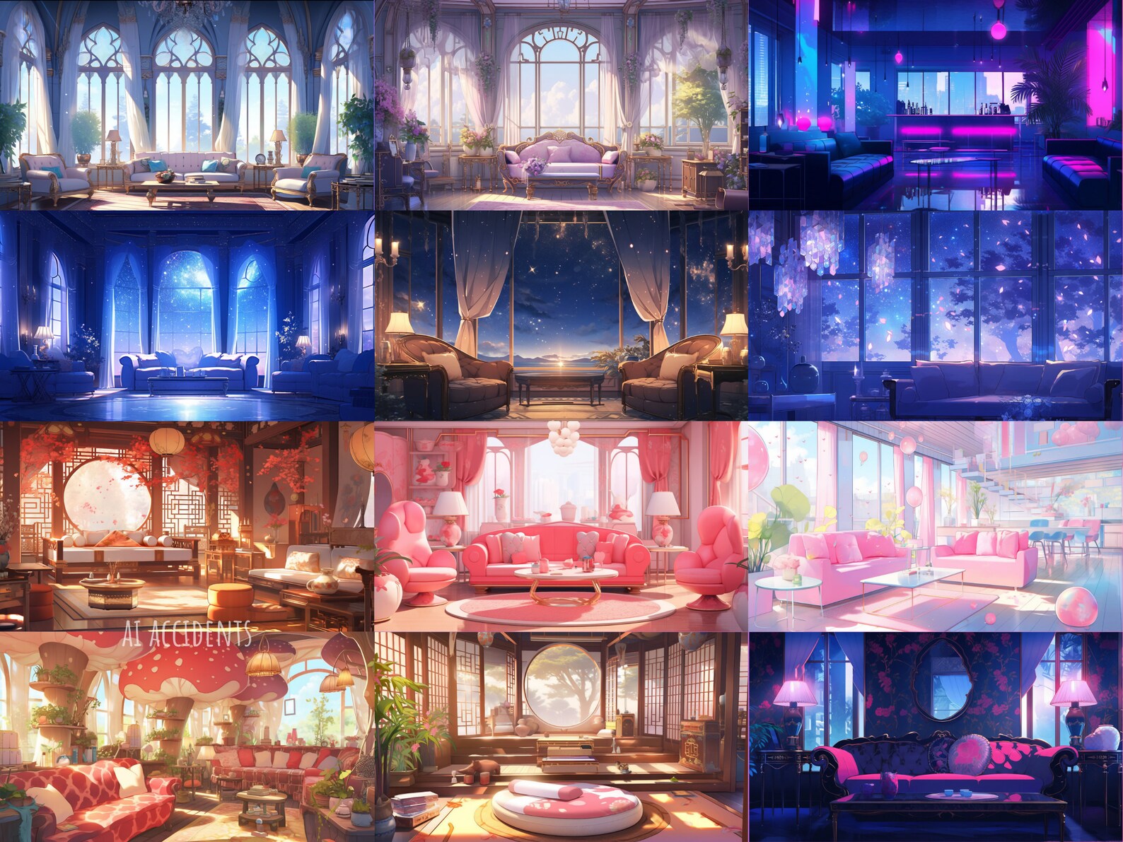 105 Vtuber Backgrounds, Living Rooms & Lounges, Vtuber Backdrop, Stream ...