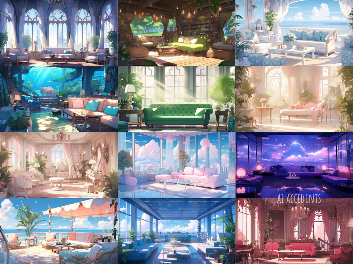 105 Vtuber Backgrounds, Living Rooms & Lounges, Vtuber Backdrop, Stream ...