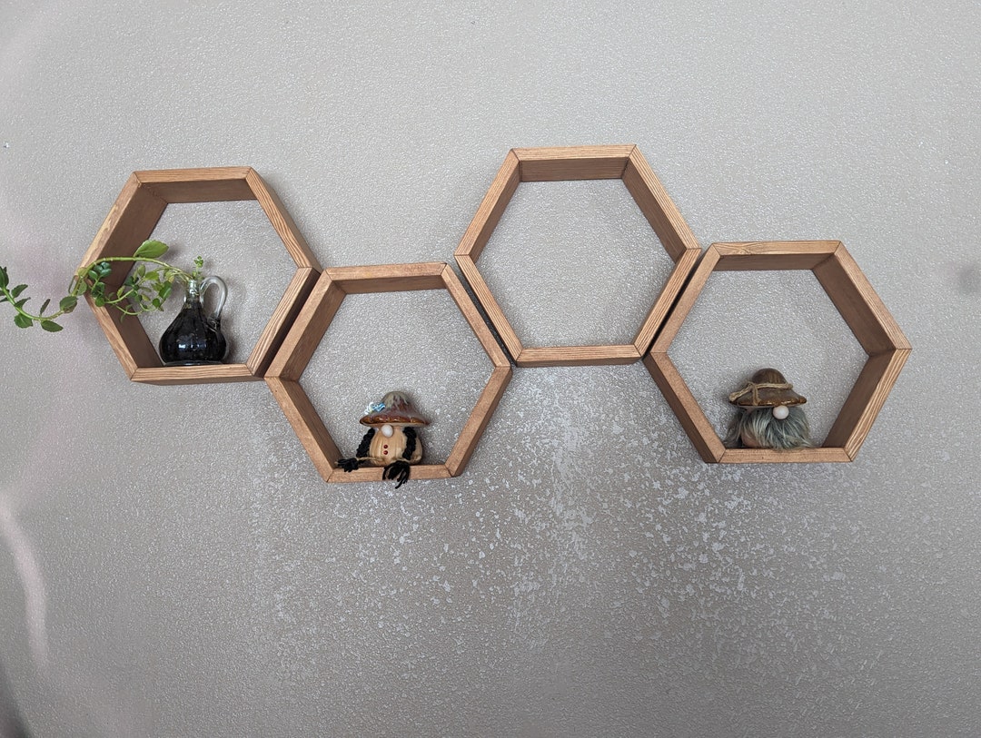 Octagon Wood Shelves - Etsy
