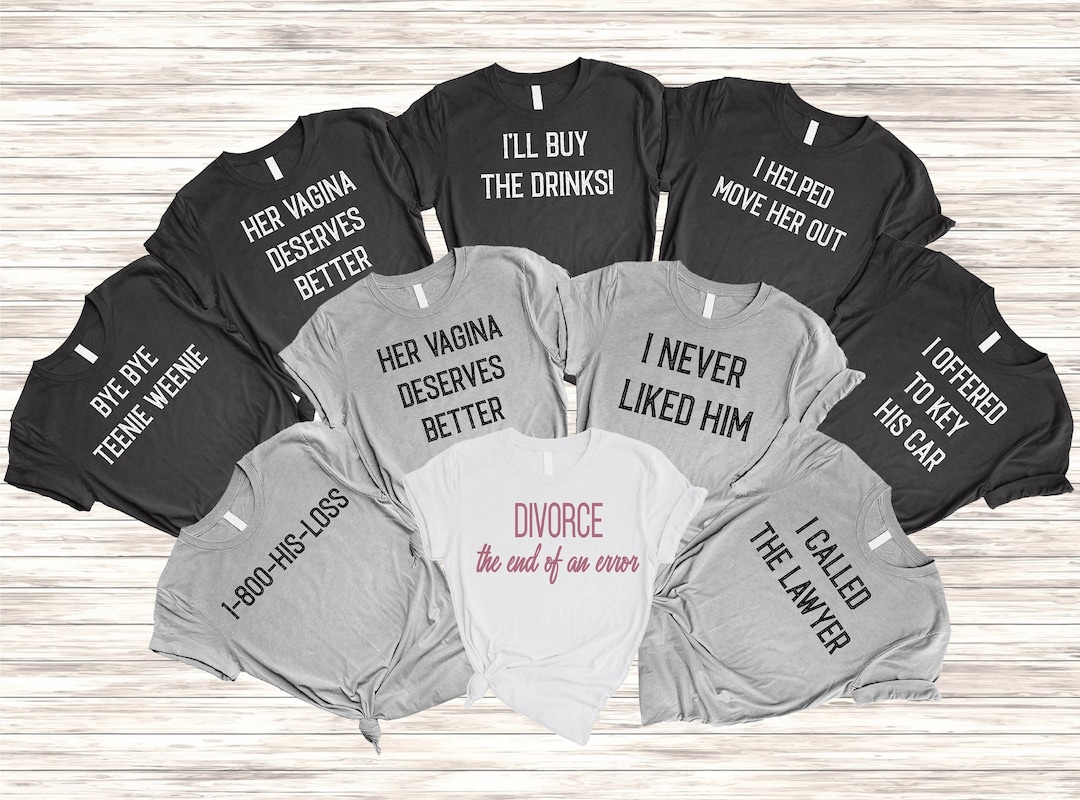 Funny Divorce Party Shirts, Matching Divorce Party Shirts, Divorce ...