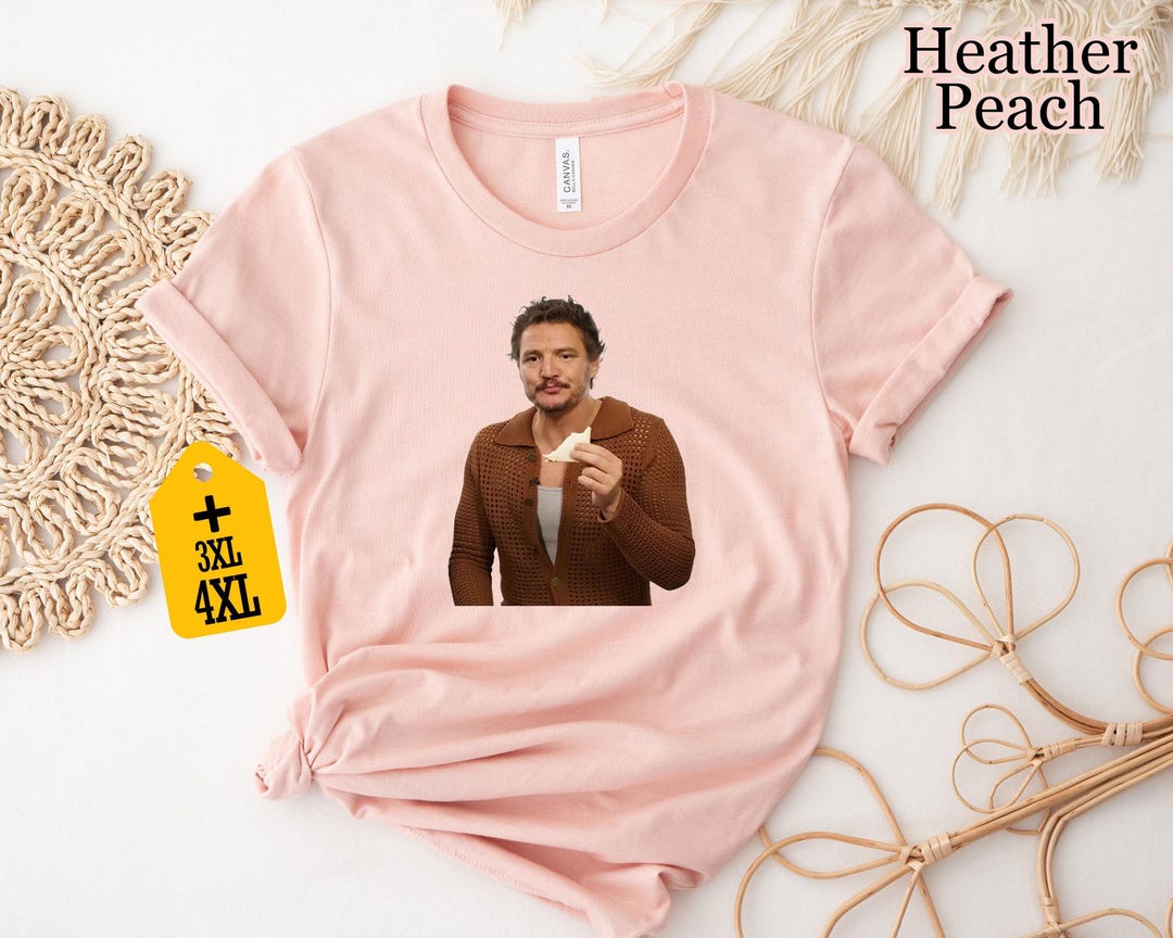 Pedro Pascal Eating Sandwich Shirt, Pedro Pascal Shirt, Funny Shirt ...