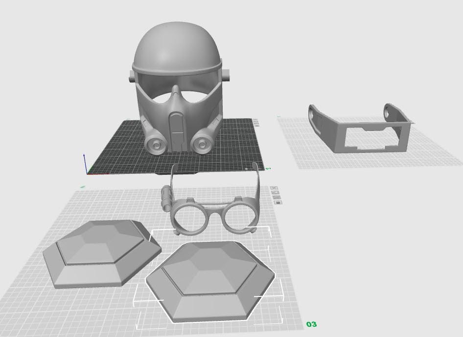 Bad Batch Tech Helmet Replica - 3D Printed - Etsy