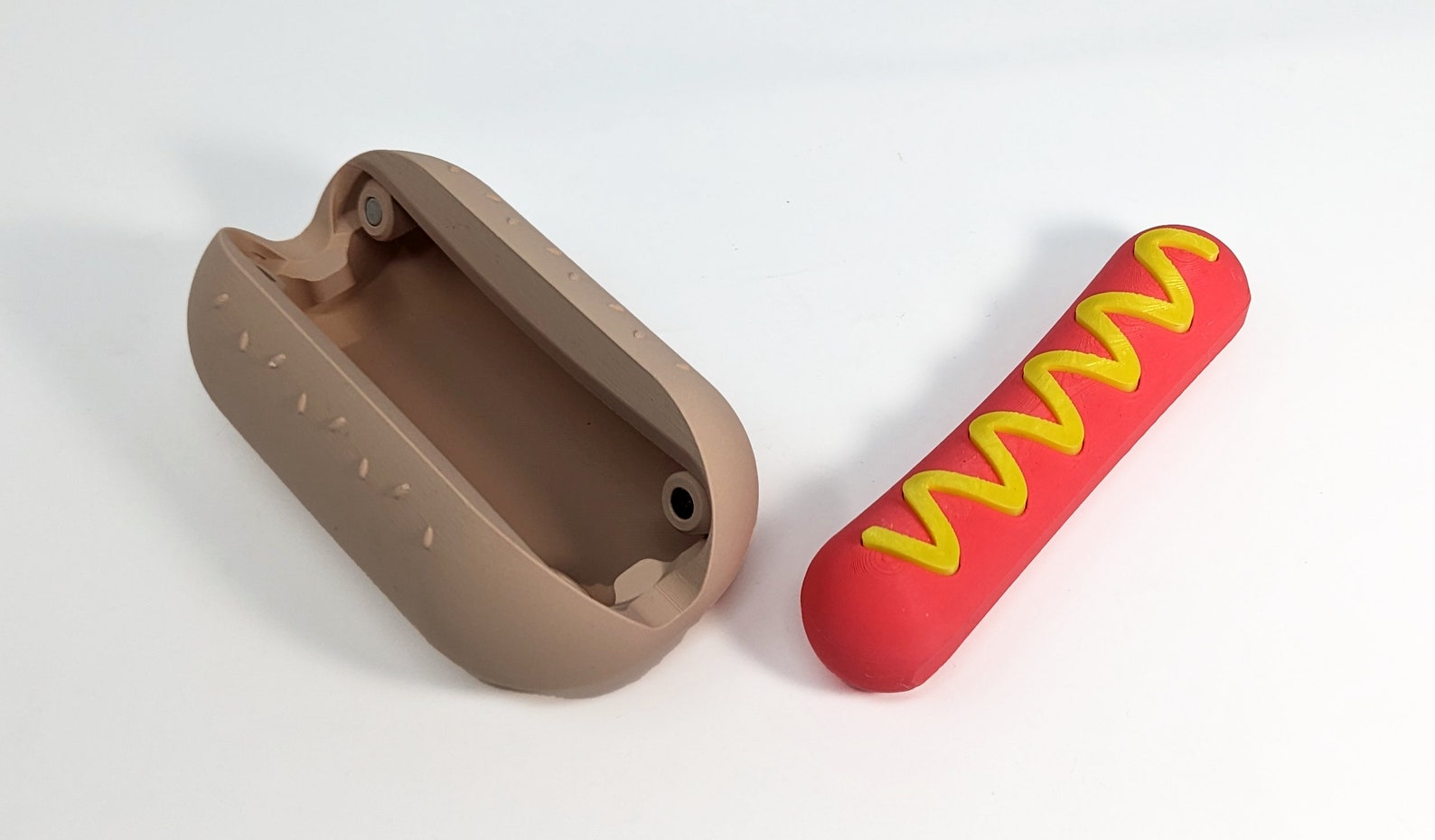 Tasty 3D Printed Hot Dog Box With Magnetic Lid Fun Decor or Storage for ...