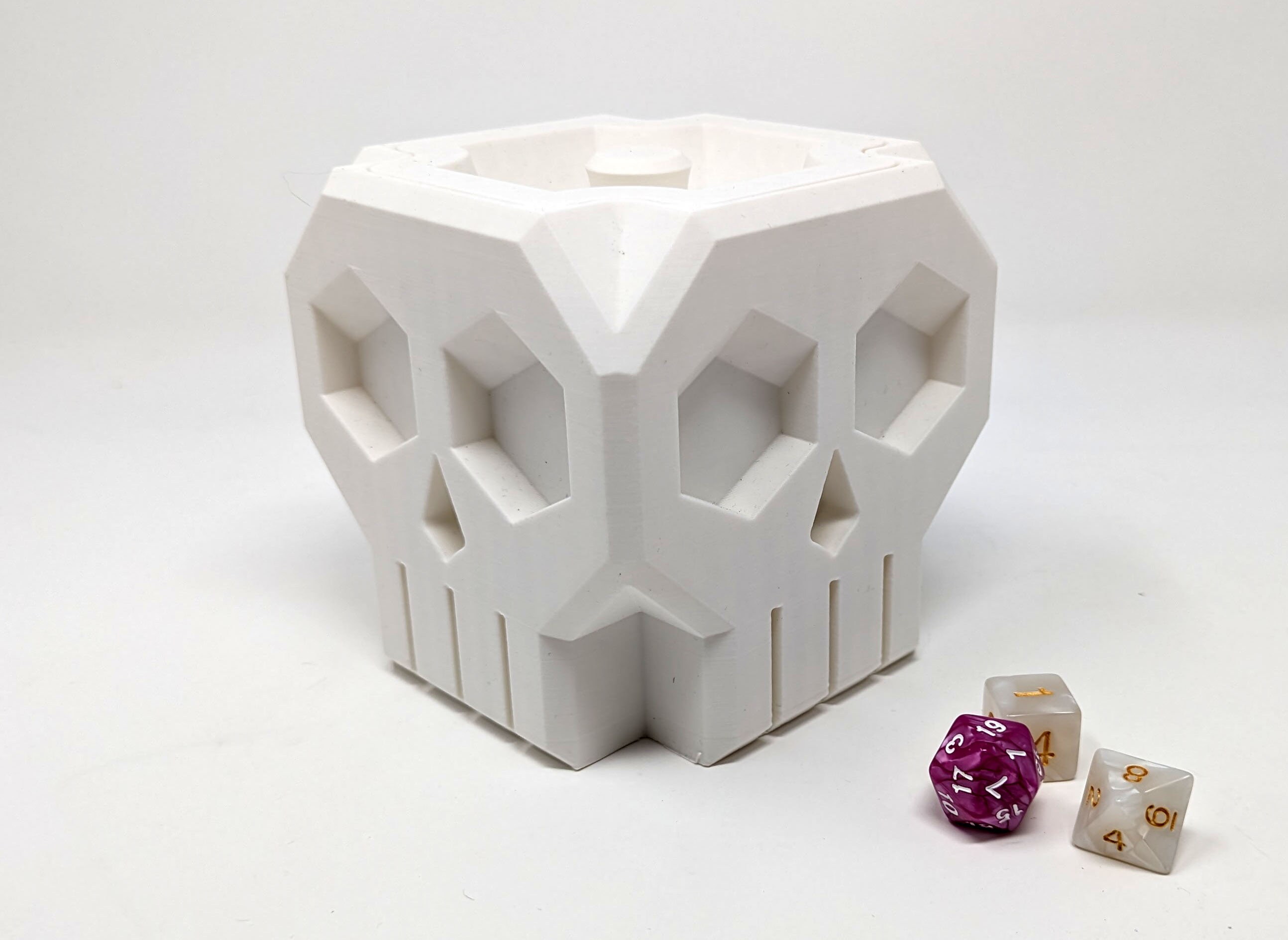 Unique 3D Printed Skull Box With Magnetic Lid - Gothic Decor for ...