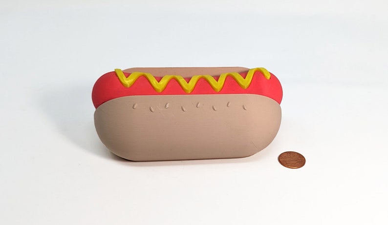 Tasty 3D Printed Hot Dog Box With Magnetic Lid Fun Decor or Storage for ...