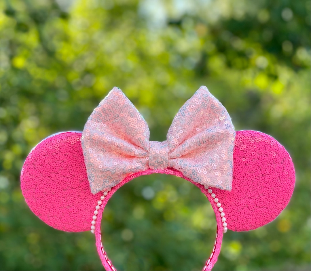 Neon Pink Barbie Inspired Mouse Ears - Etsy