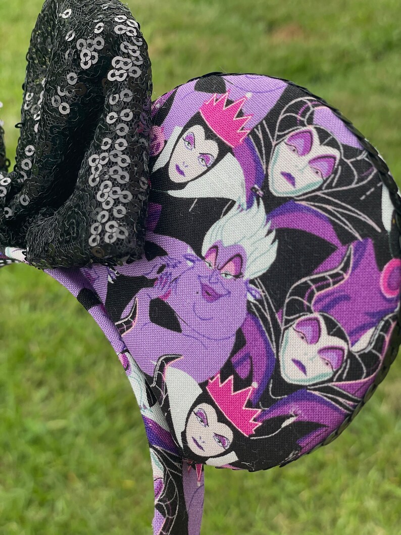 Purple Villain Mouse Ears - Etsy