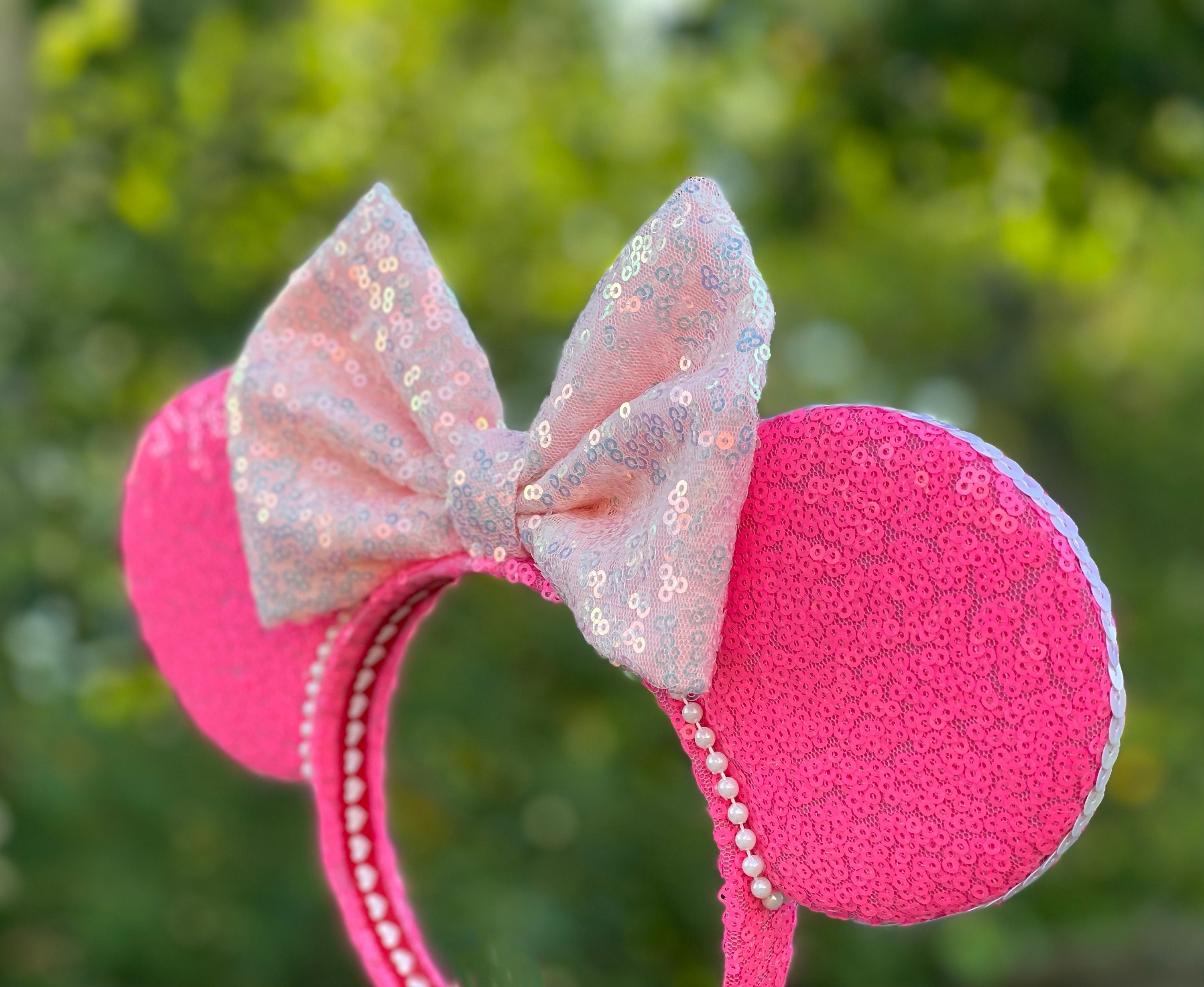 Neon Pink Barbie Inspired Mouse Ears - Etsy