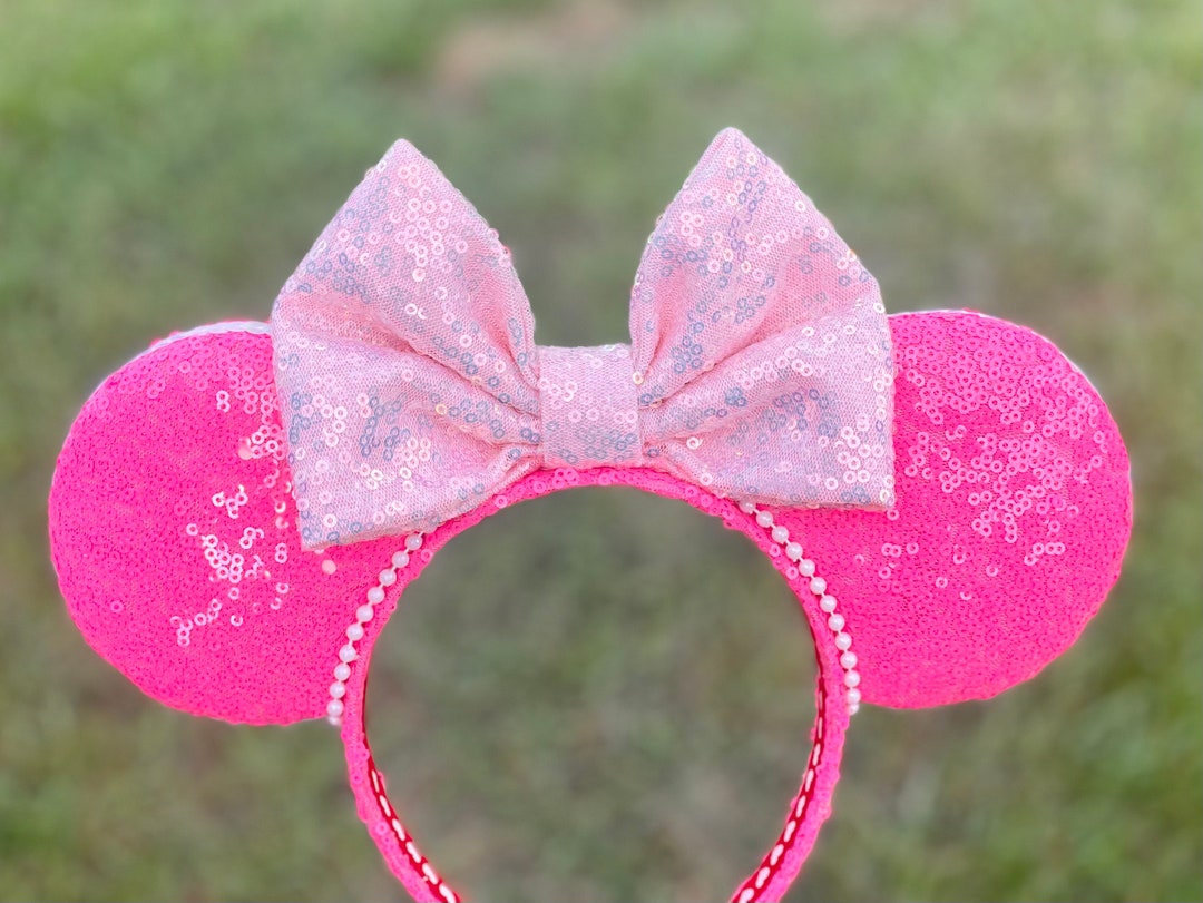 Neon Pink Barbie Inspired Mouse Ears - Etsy
