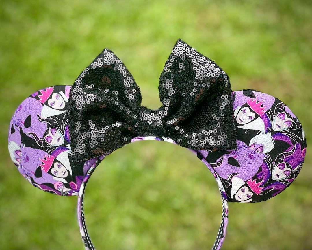 Purple Villain Mouse Ears - Etsy