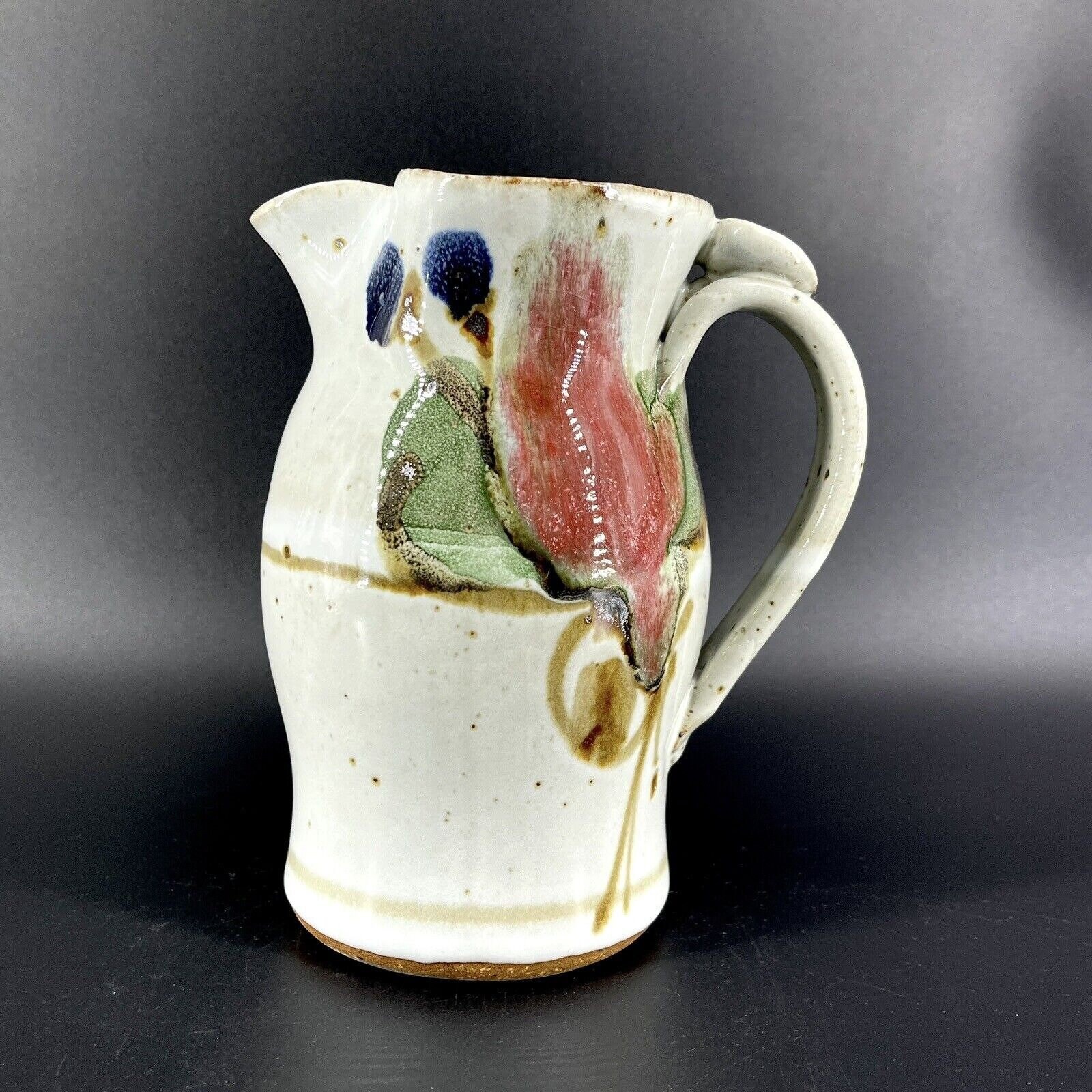 Vtg Chappelle Signed Studio Art Pottery 6 Pitcher Pinched Spout ...