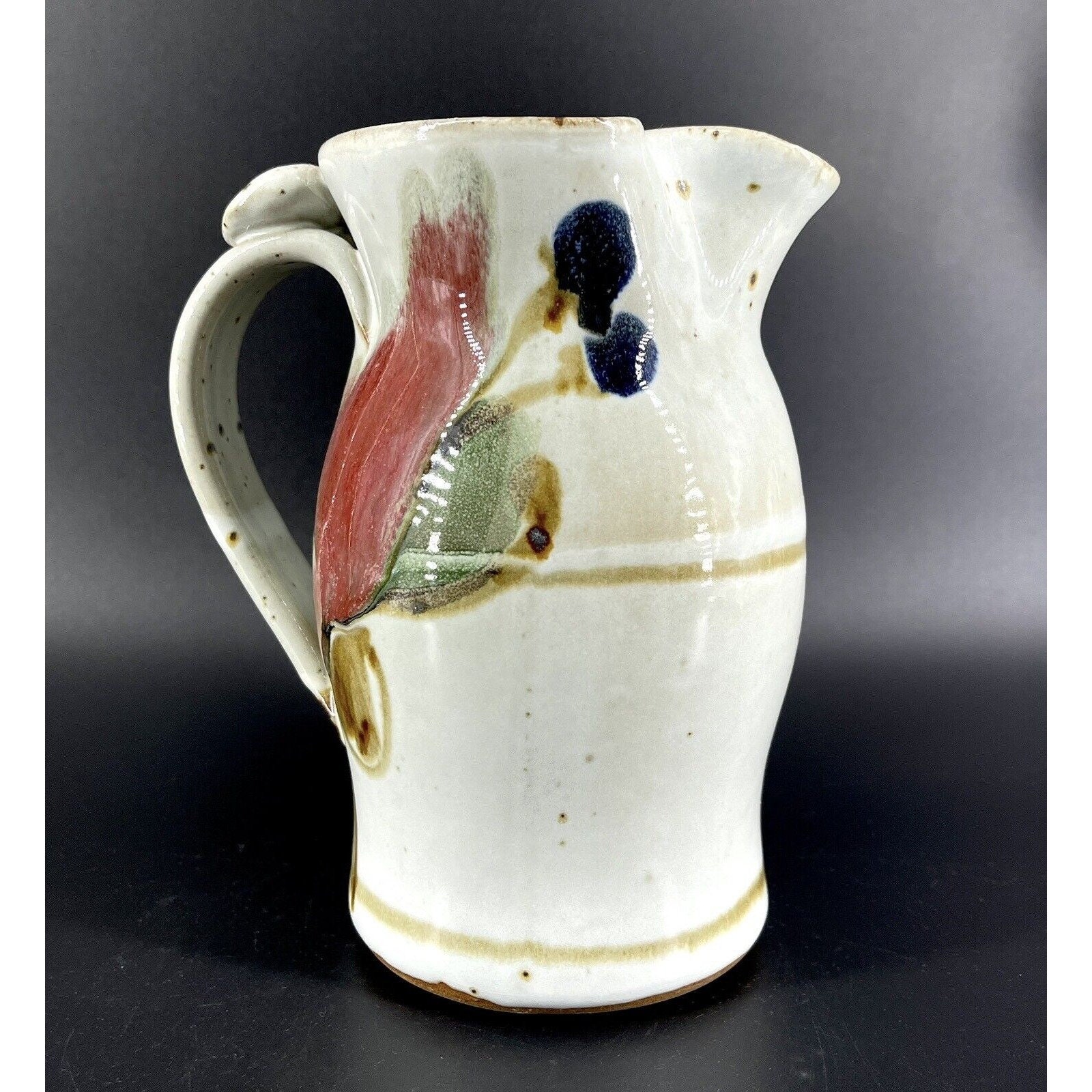 Vtg Chappelle Signed Studio Art Pottery 6 Pitcher Pinched Spout ...