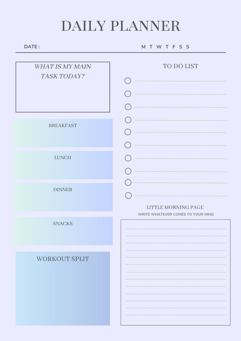 Aesthetic Bliss: Your Digital Daily Planner - Etsy