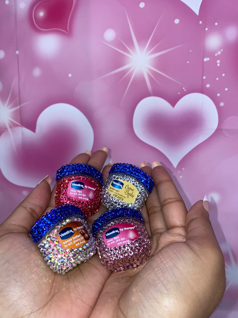 Bling Mini Vaseline Lip Therapy Bedazzled W/ Rhinestones - Etsy