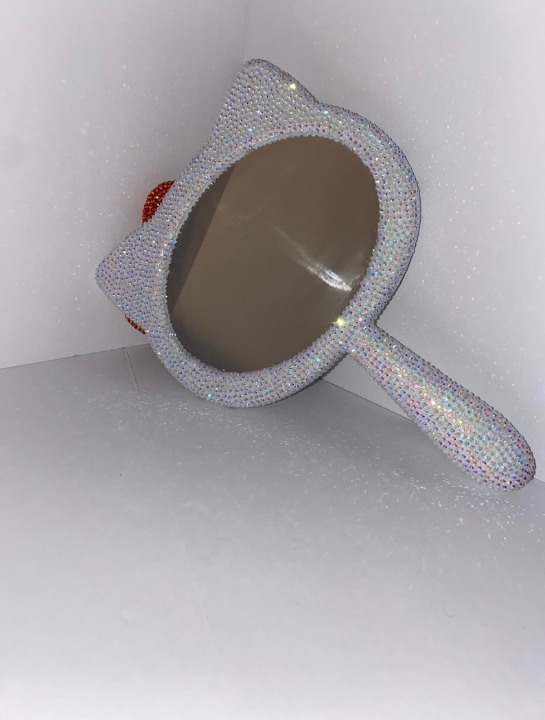 Hello Kitty Handheld Mirror Blinged With Rhinestones - Etsy