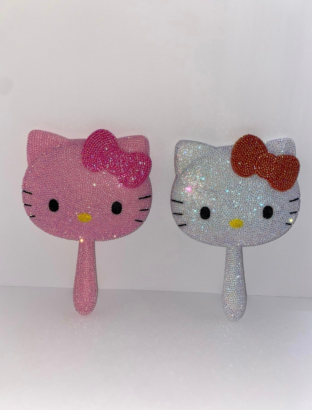 Hello Kitty Handheld Mirror Blinged With Rhinestones - Etsy