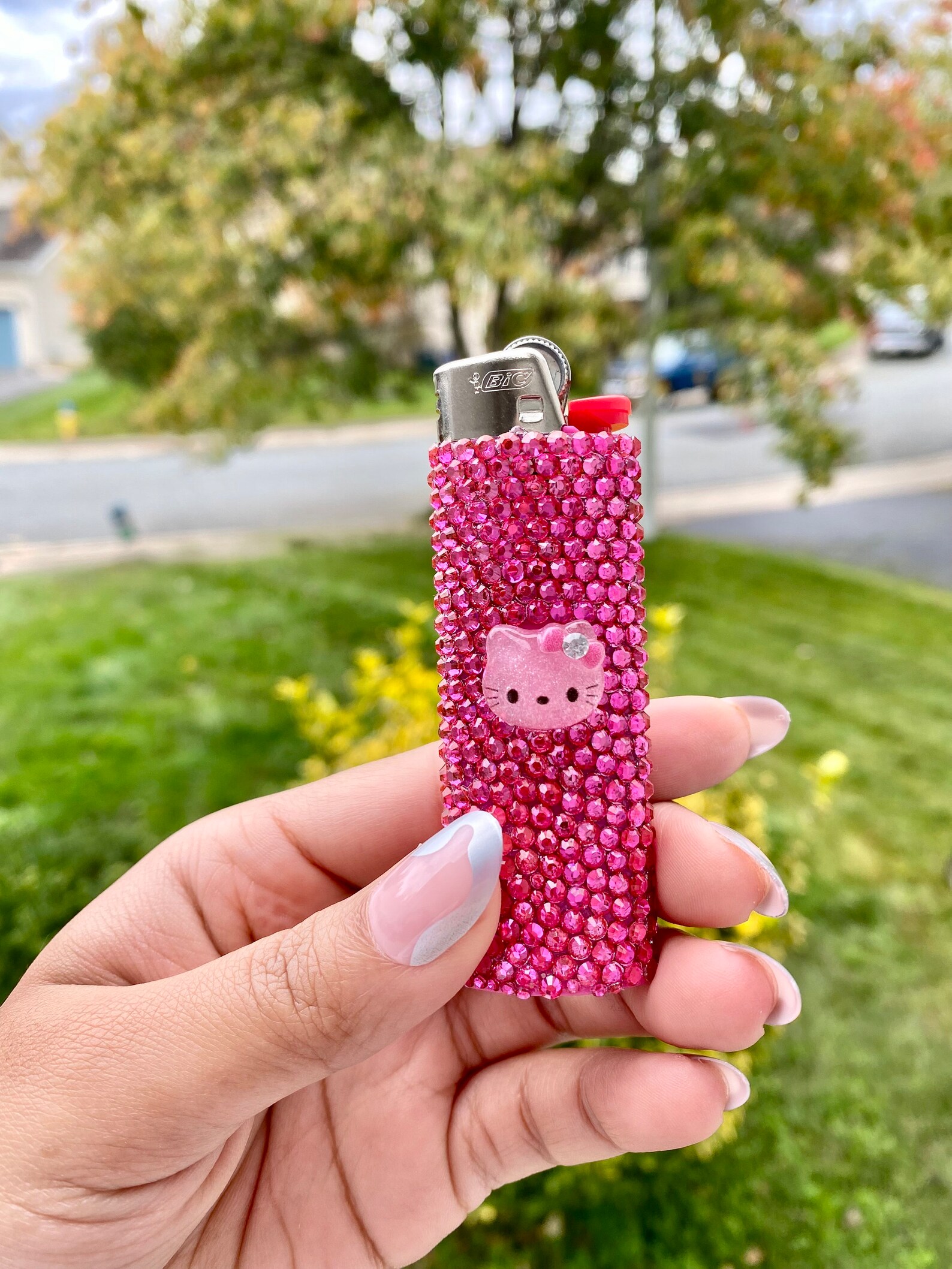 Hello Kitty Bling Bic Lighter | Bedazzled With Rhinestones - Etsy