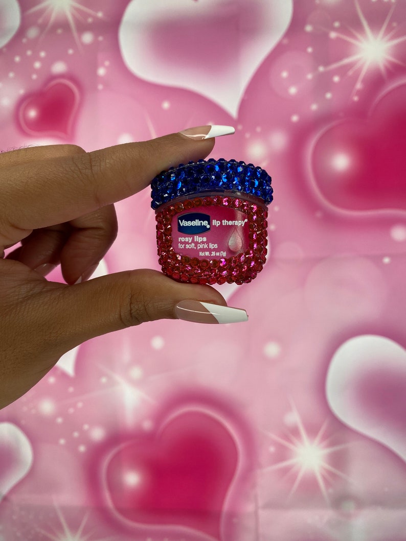 Bling Mini Vaseline Lip Therapy Bedazzled W/ Rhinestones - Etsy
