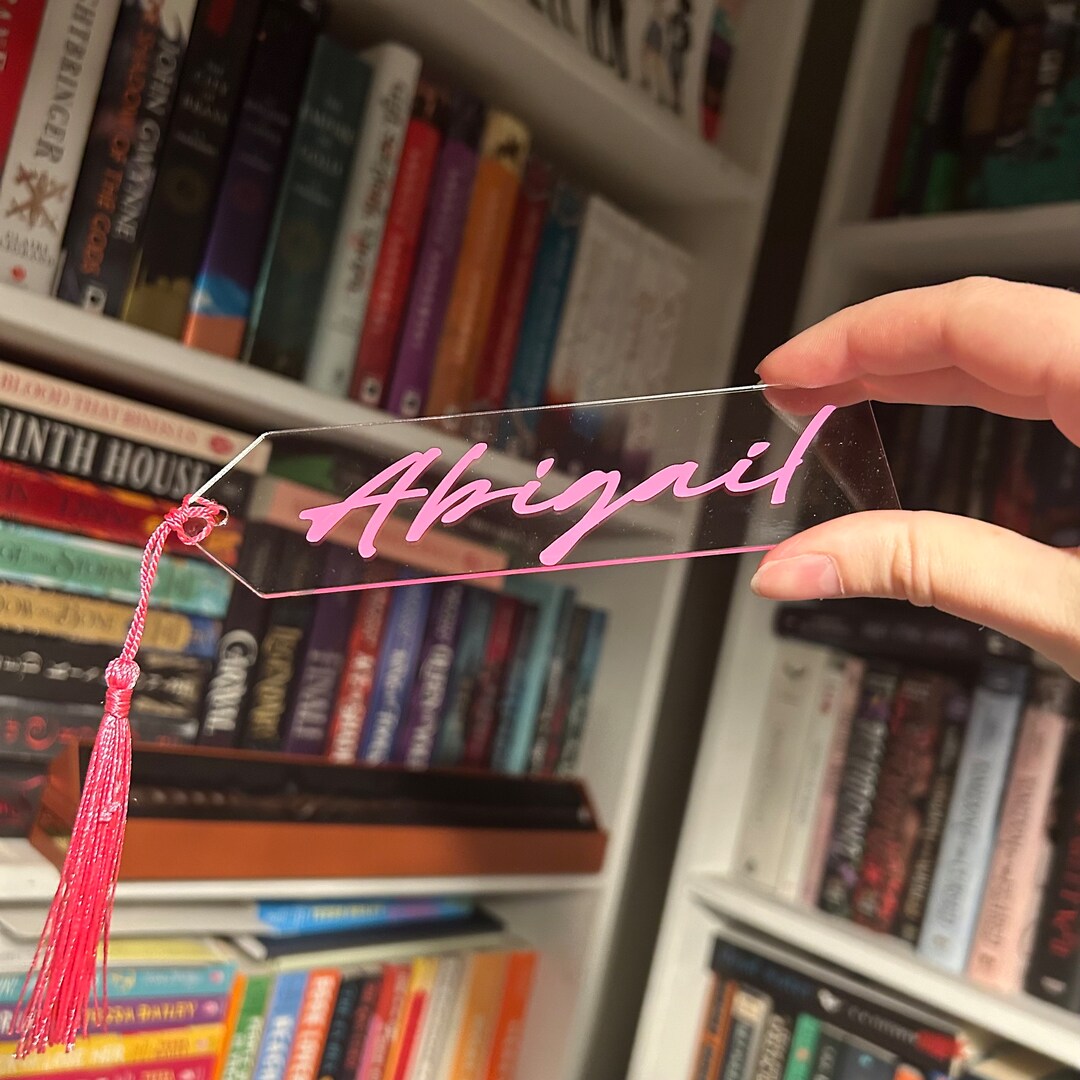 Personalized Acrylic Bookmark | Custom Acrylic Bookmark | Custom ...
